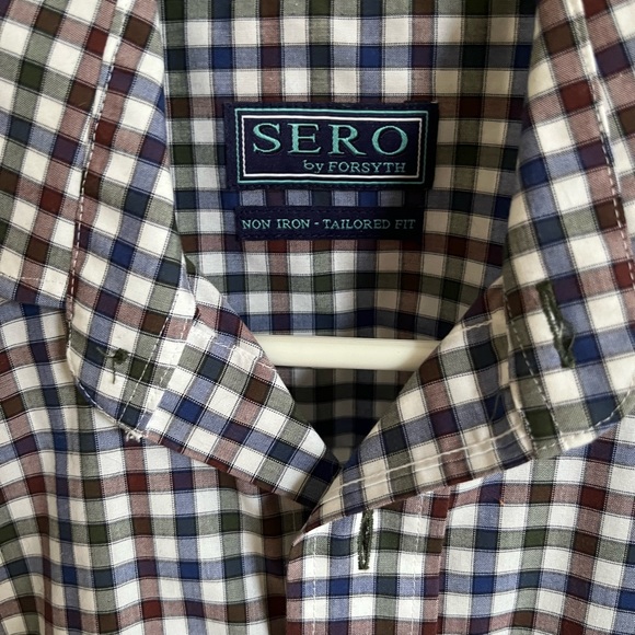 Shirts | Mens Sero By Forsyth Non Iron Tailored Fit Dress Shirt Navy ...